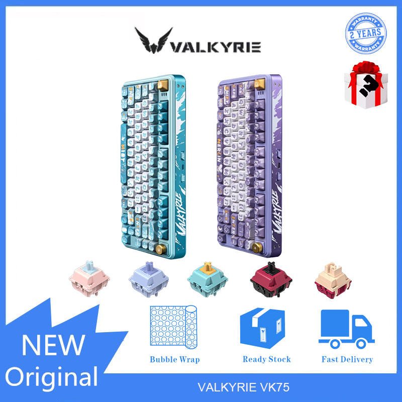 VALKYRIE VK75 Tri-mode 2.4G/wired/Bluetooth mechanical keyboard ...