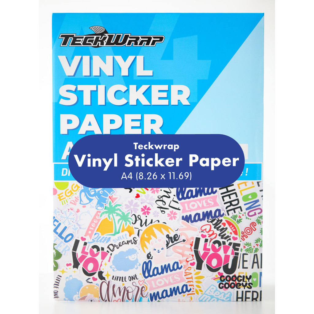 Teckwrap Printable Sticker Paper - Glow in the dark | A4 (8.26in x 11 ...