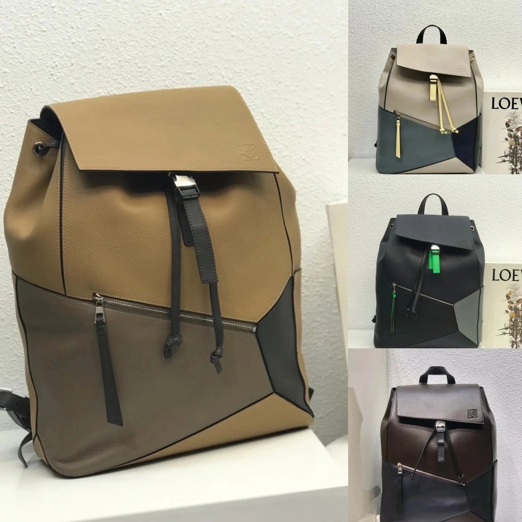 LOEWE LOEWE New Style puzzle Large Stitching Geometric Bag Cowhide ...