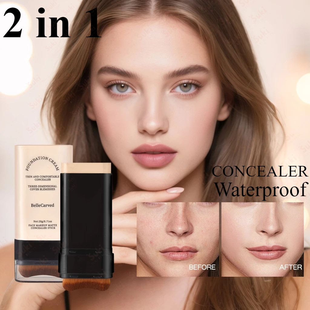 Double-ended eraser foundation stick: 3 colors available, concealer ...