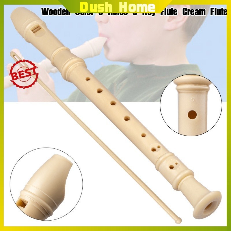 Soprano Recorder 8-Hole Instrument for Kids Beginners, Baroque Style C ...
