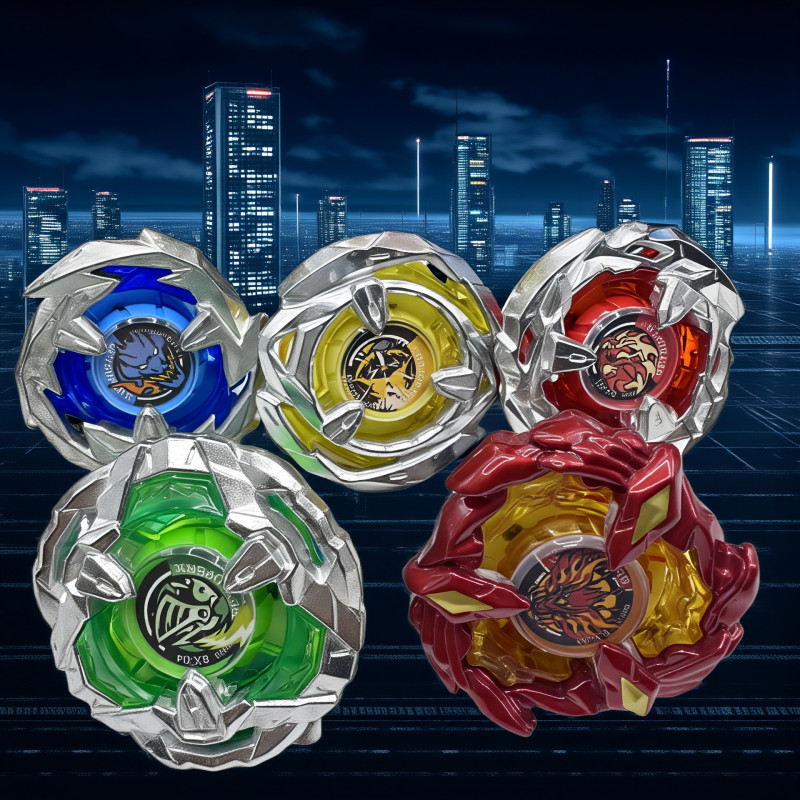 Beyblade Battle Set - Pull String Launcher with Tops, Arena Stadium ...