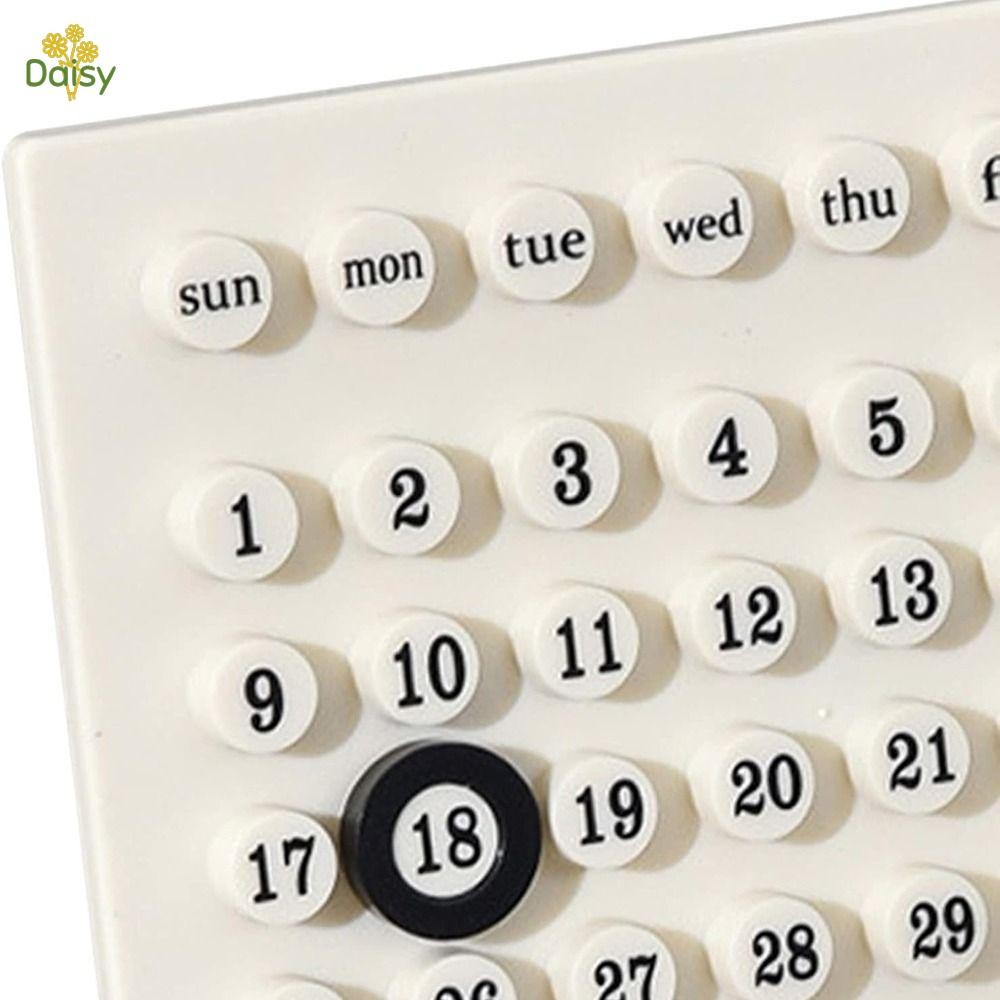 Acrylic DIY Calendar with Wooden Base - Detachable 3 Rings Date Planner ...