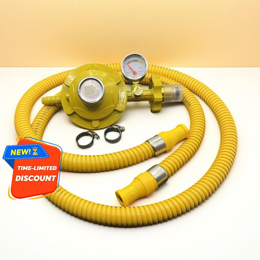 Liquefied Gas Stove Pressure Regulator with Explosion-proof Gauge, Low ...