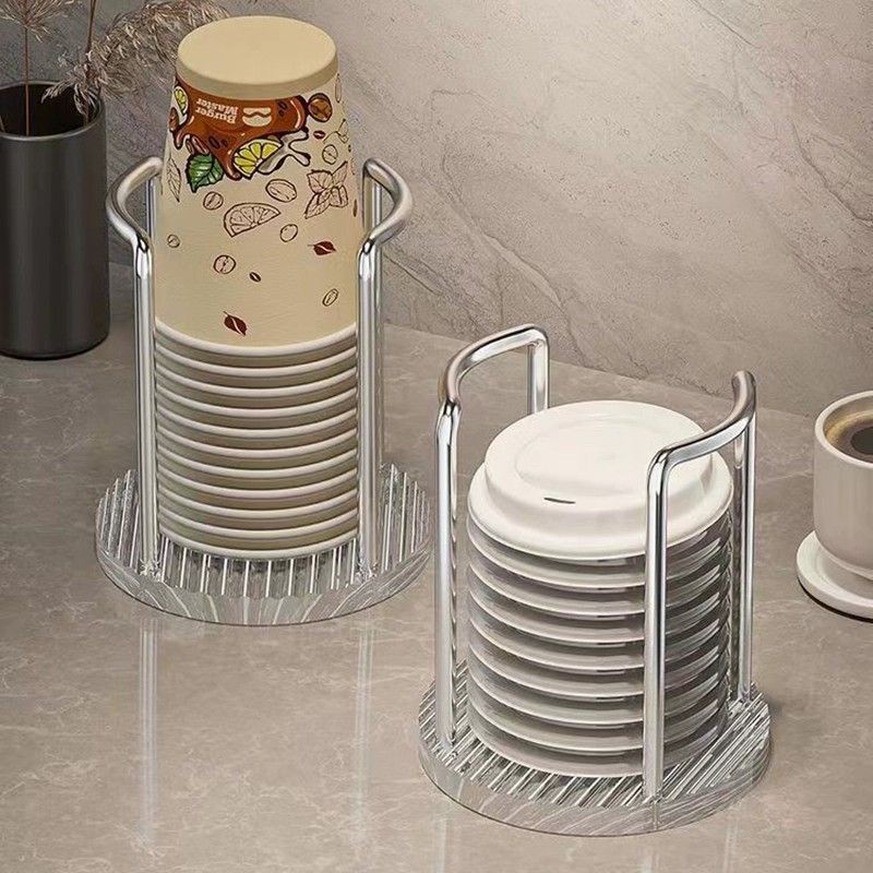 Cup Holder Disposable Cup Paper Cup Storage Rack Drainage Acrylic ...