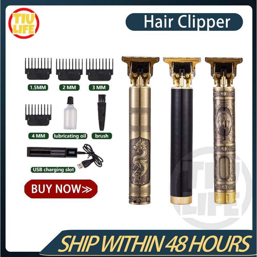 Electric Hair Clipper USB Rechargeable Razor Clipper Shaver Cutter Hair ...