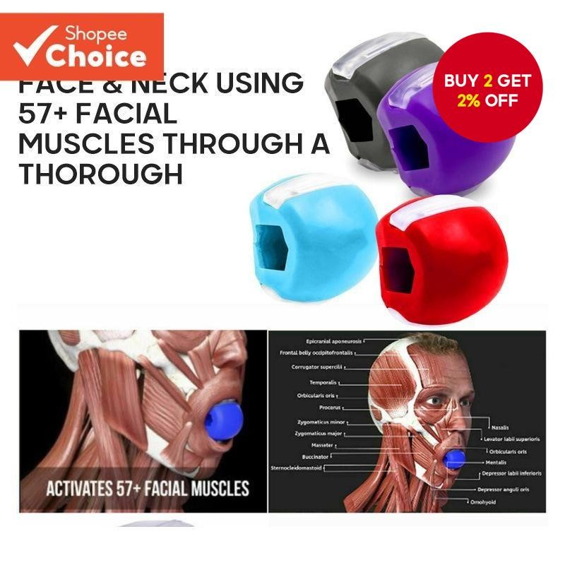 Jaw Line Exerciser Ball – Face Muscle Trainer With HD Full Coverage ...
