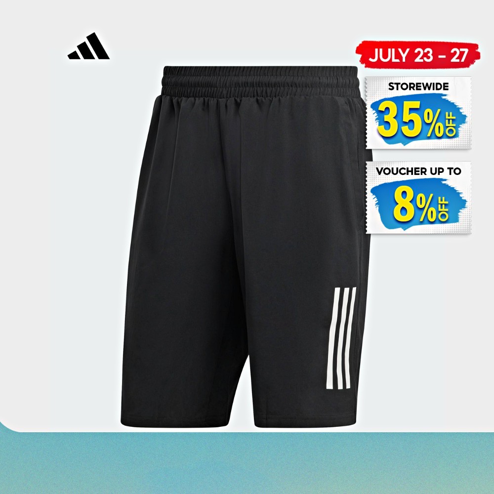adidas Tennis Club 3-Stripes Tennis Shorts Men Black HS3253 | Shopee ...