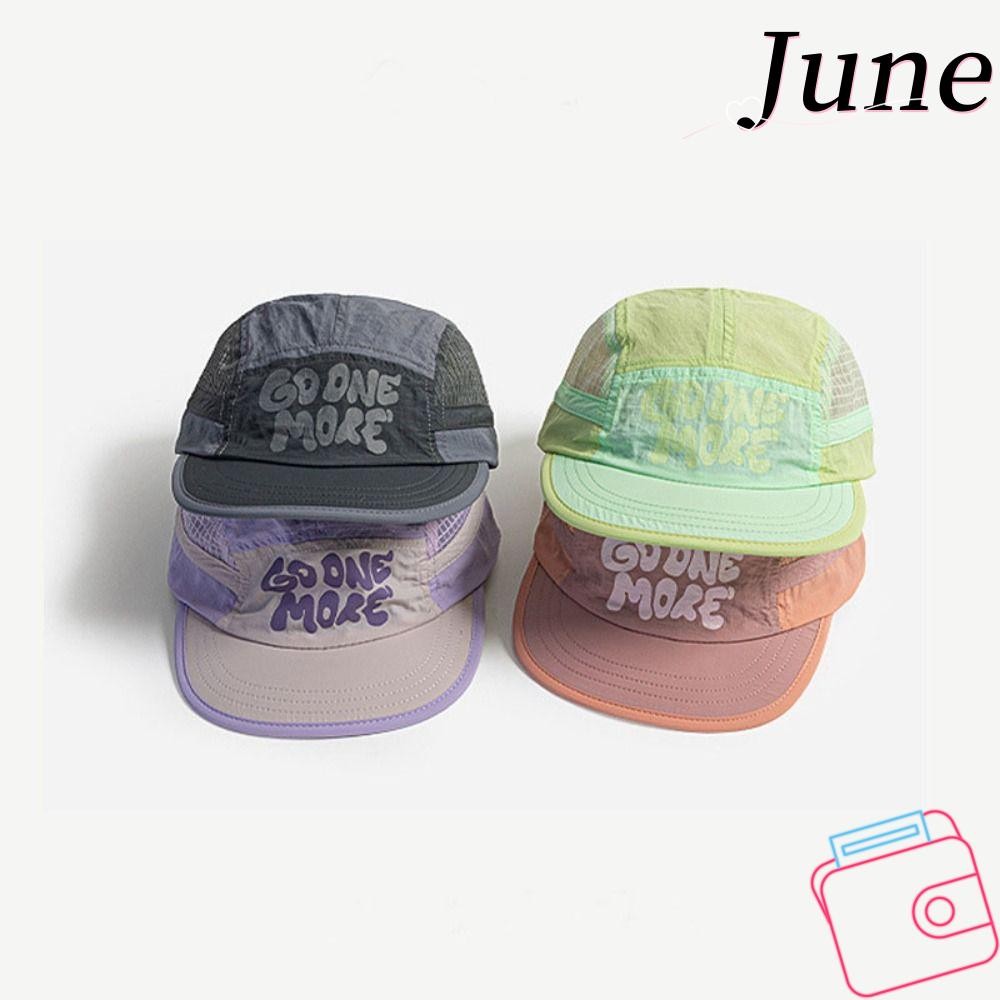 JUNEGOODS Short Brim Baseball Cap, Drawstring Design Letter Printing ...