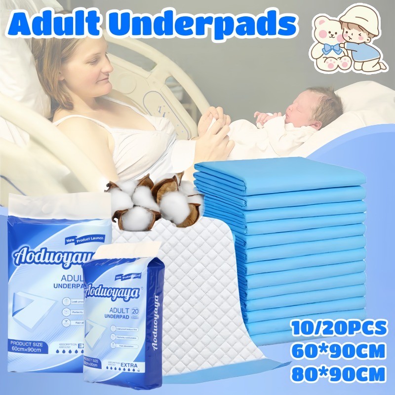 10/20PCS Adult Care Pad Adult Disposable Underpads for Adult Elderly ...