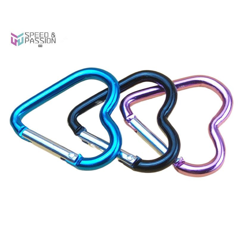 Speed Carabiner Clips Heart-shaped Carabiner Hooks Compact Quick Link ...