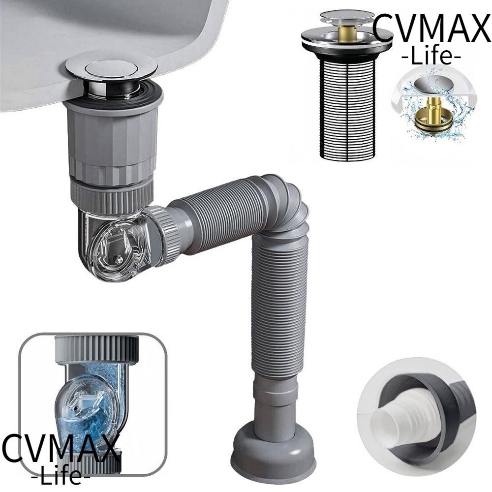 CVMAXX 1Pcs Sink Basin Pipe Fittings, Flexible Pipe Hose with Sink ...