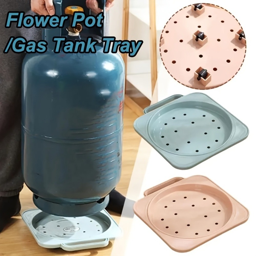 Movable Holder Propane Tank Stand Gas Cylinder Base With Wheels Tray ...