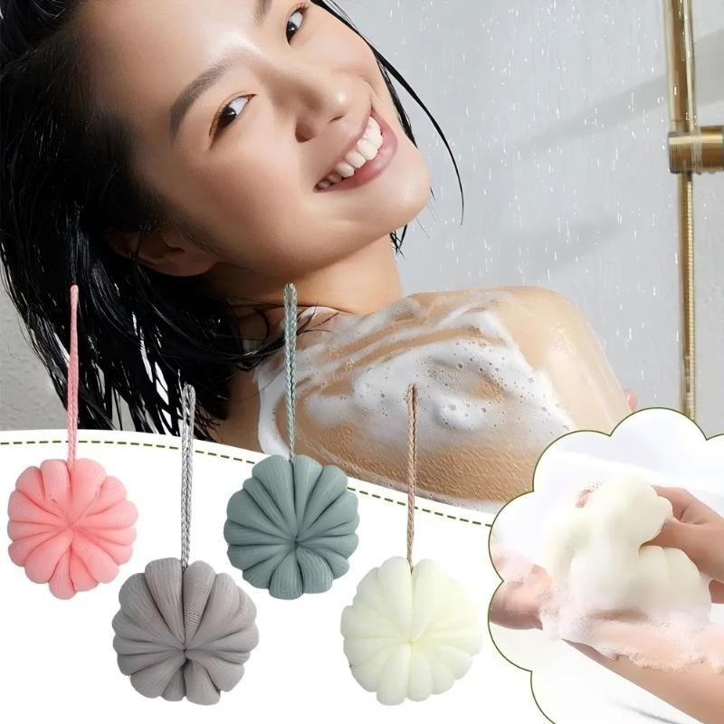 Large Bubble Bath Sponge Ball Exfoliate Scrubber Cleaning Foaming Body ...