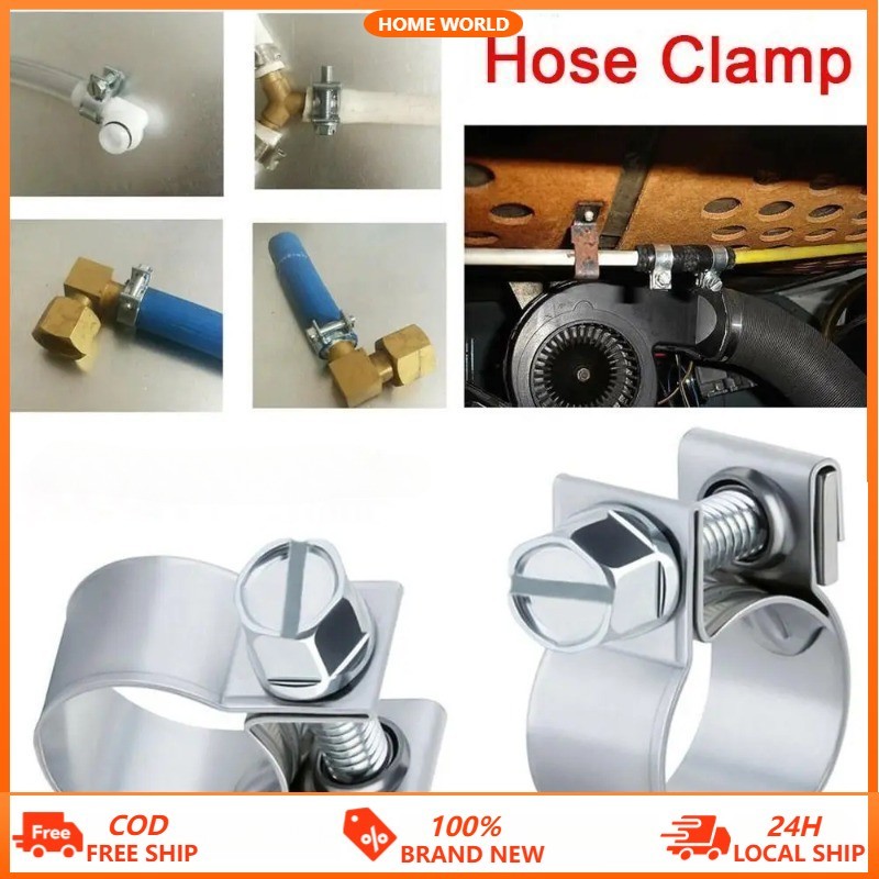 Car Fuel Pipe Hose Clip Set Mini Carbon Steel Galvanized Hose Clamp ...