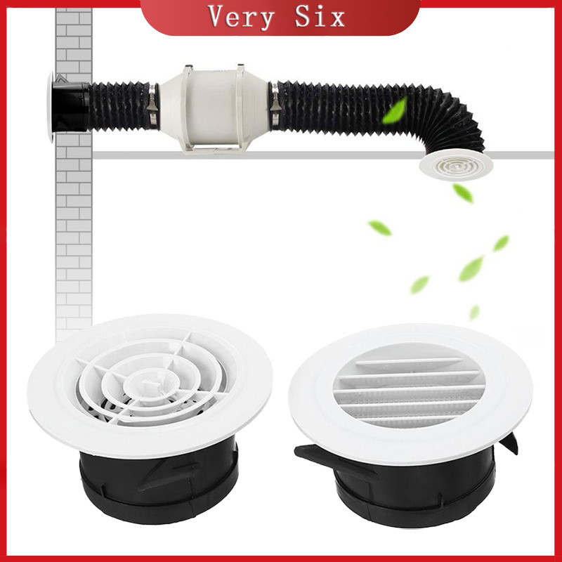 100mm Ducting Ventilation Grille Round Air Vent Extract Valve Louver ...