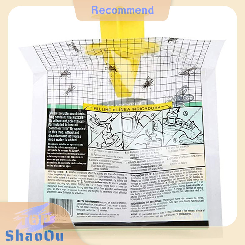 ShaOu For Outdoor Hanging Fly Trap Disposable Insect Bug Attract Fly ...
