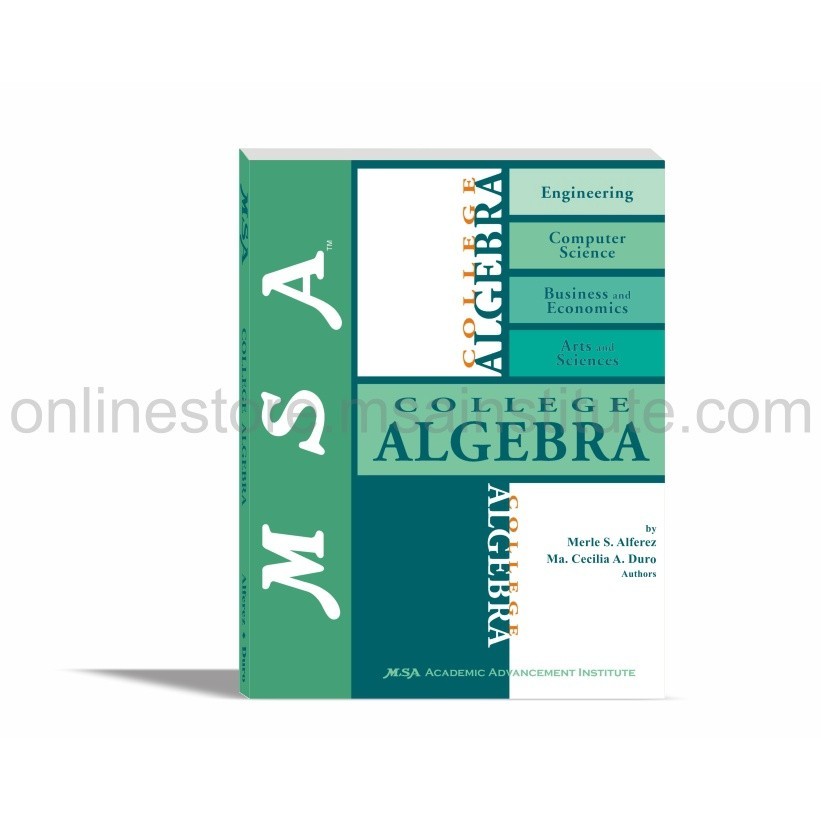 RQ+5fQMSA College Algebra (Answer Key Available Online for MSA Official ...