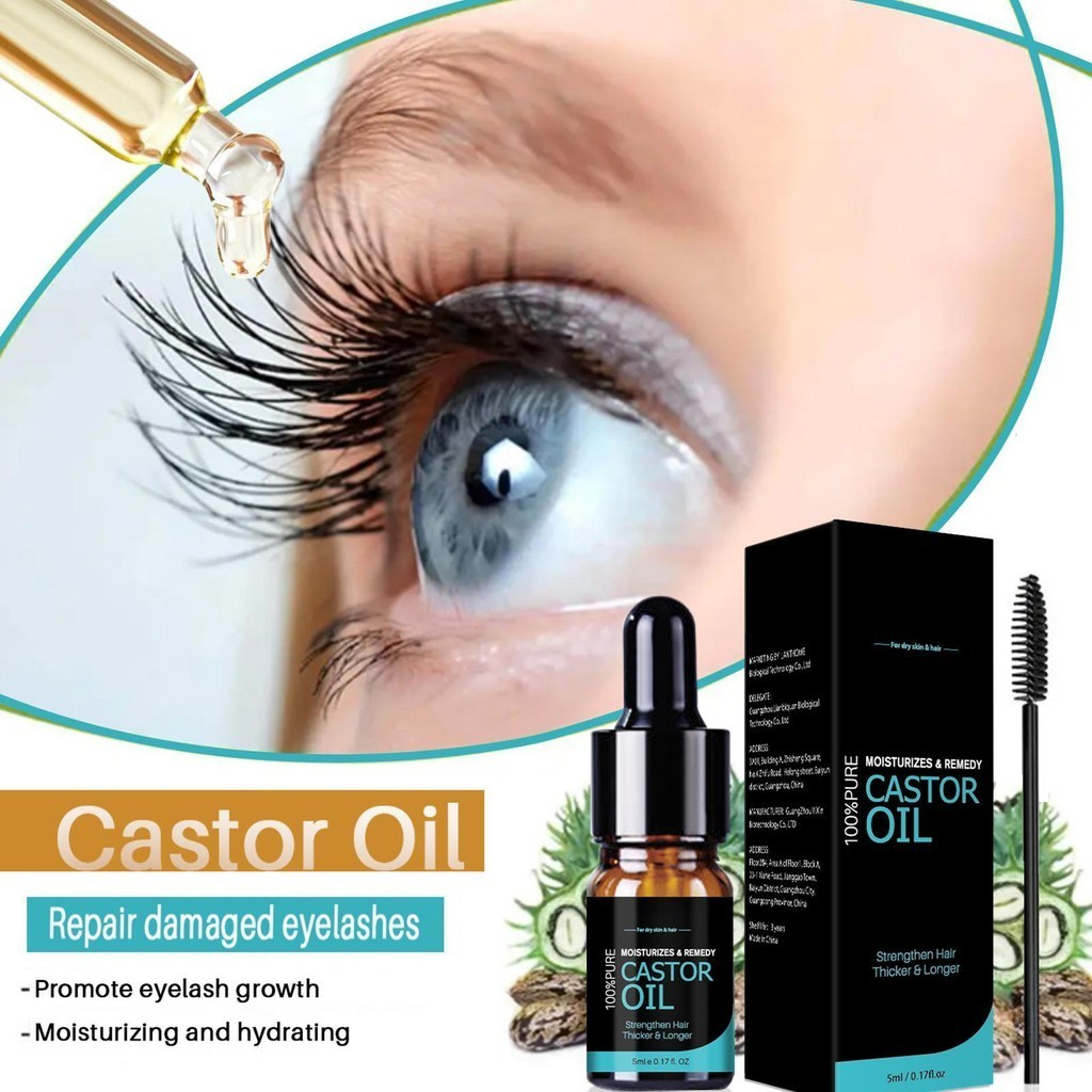 Eyelash Growth Liquid 5ml Eyelash Growth Booster Castor Oil Eyelash
