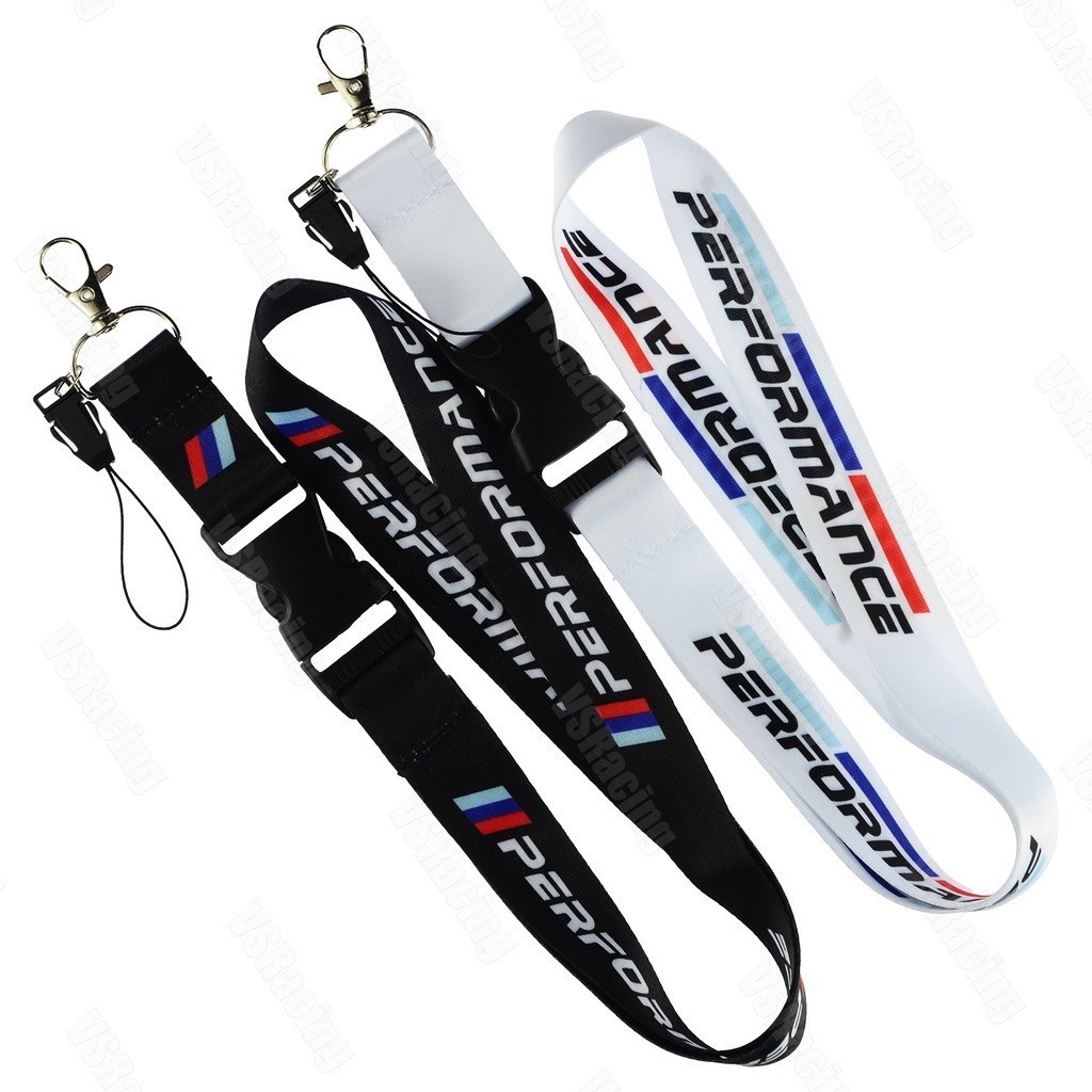 JDM Style BMW M Performance Car Mod Logo Cellphone Lanyard Keychain ID Holder Accessories - Fits ...