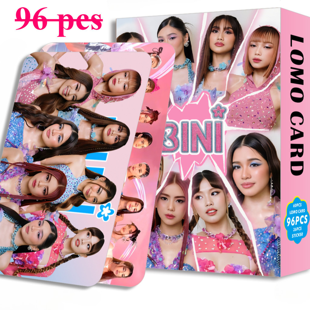 BINI Holographic Photocard 55pcs Laser Card Kpop Photocards Postcards ...