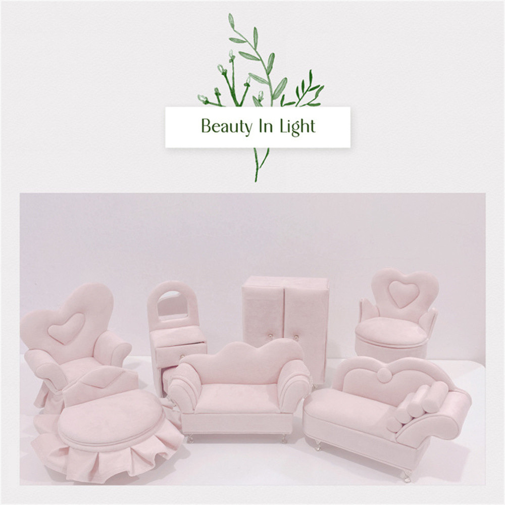 Couch Jewelry Box Miniature Sofa Velvet Chair Earrings Necklace ...
