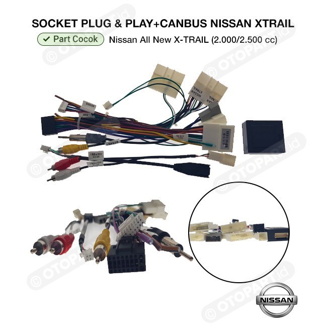 Nissan All New X-TRAIL Socket Head Unit + CANBUS Plug And Play | Shopee ...