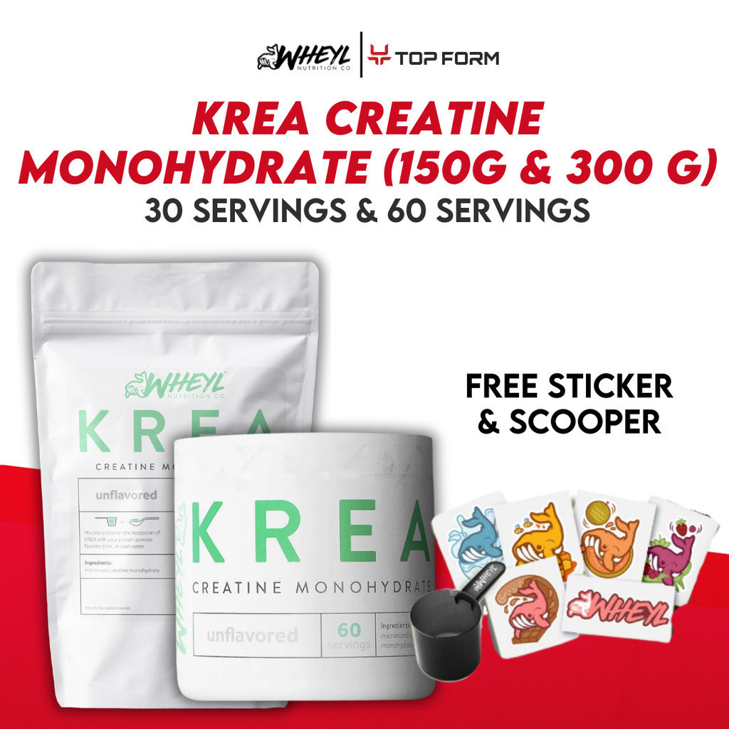 Krea Creatine 150g & 300g (30 servings & 60 servings) by Wheyl ...