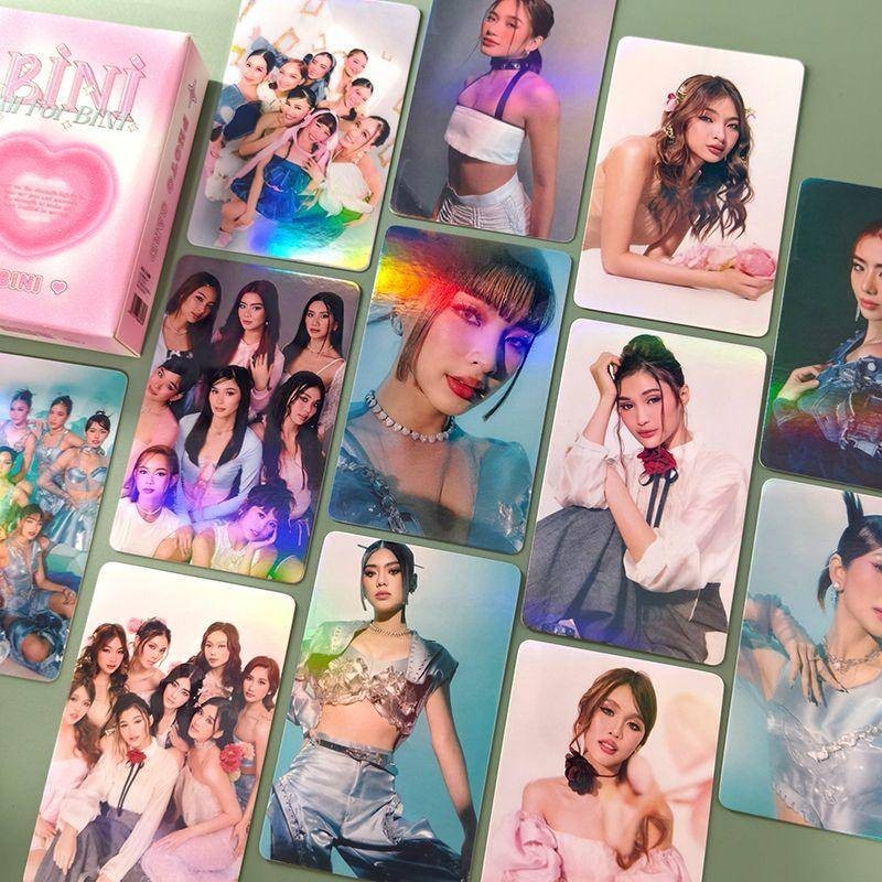 BINI Laser Photocard Set Ayak, Colette, Malloy, Gwen Fan-Made LOMO ...