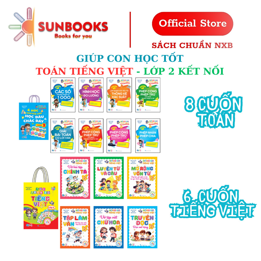 Books - Complete Bag of 14 Math + Vietnamese 2 Books - Connection (8 ...