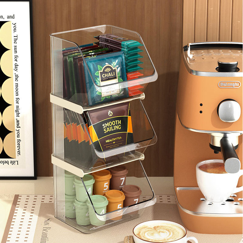 Tea Bag Storage Box Desk Capsule Coffee Storage Rack Desktop Storage ...