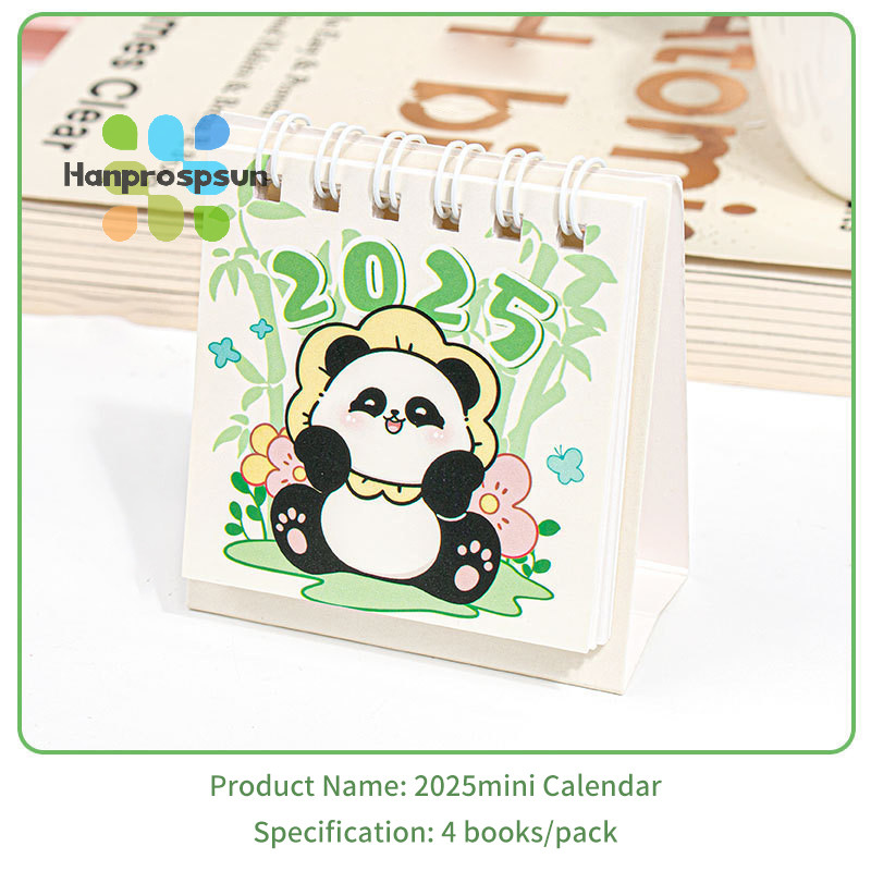 Hanprospsun> 2025 Mini Catton Small Desk Calendar Pocket Portable ...