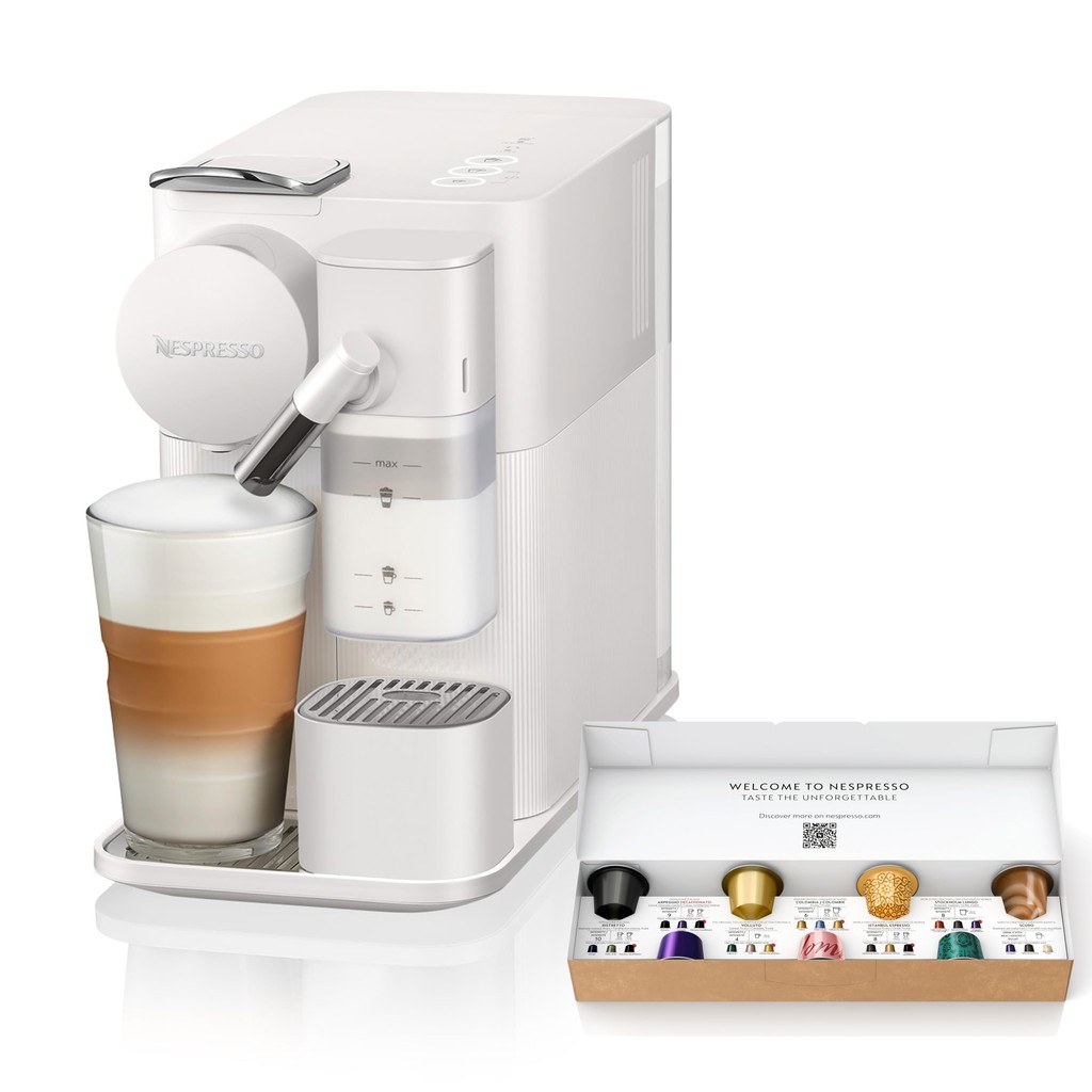 Nespresso Capsule Coffee Maker Lattissima One Plus Porcelain White ...