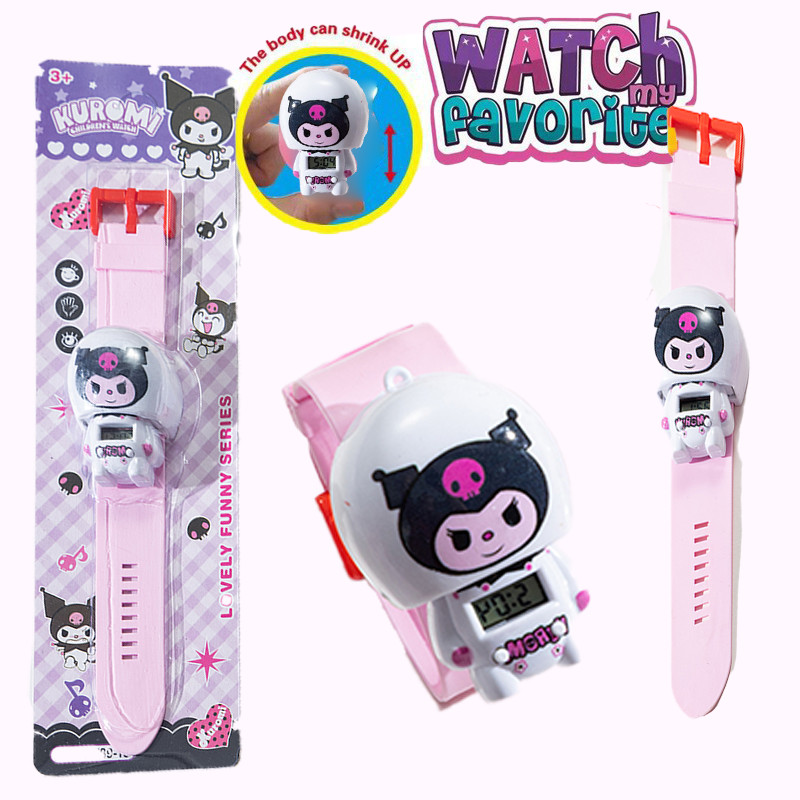 Sanrio Kids Digital Watch Kuromi Children Toy Watches Cartoon ...