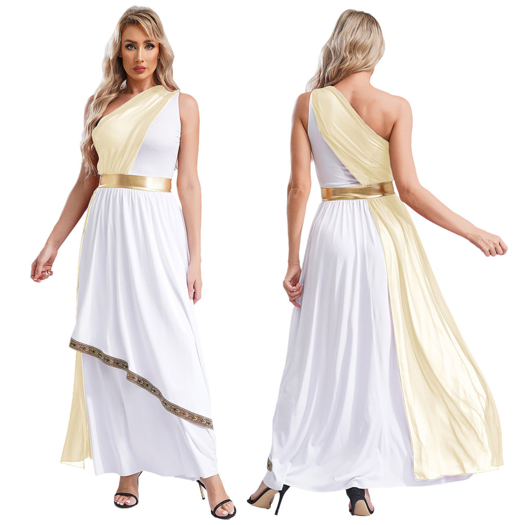 Women Halloween Ancient Greek Athena Goddess Deity Queen Princess ...