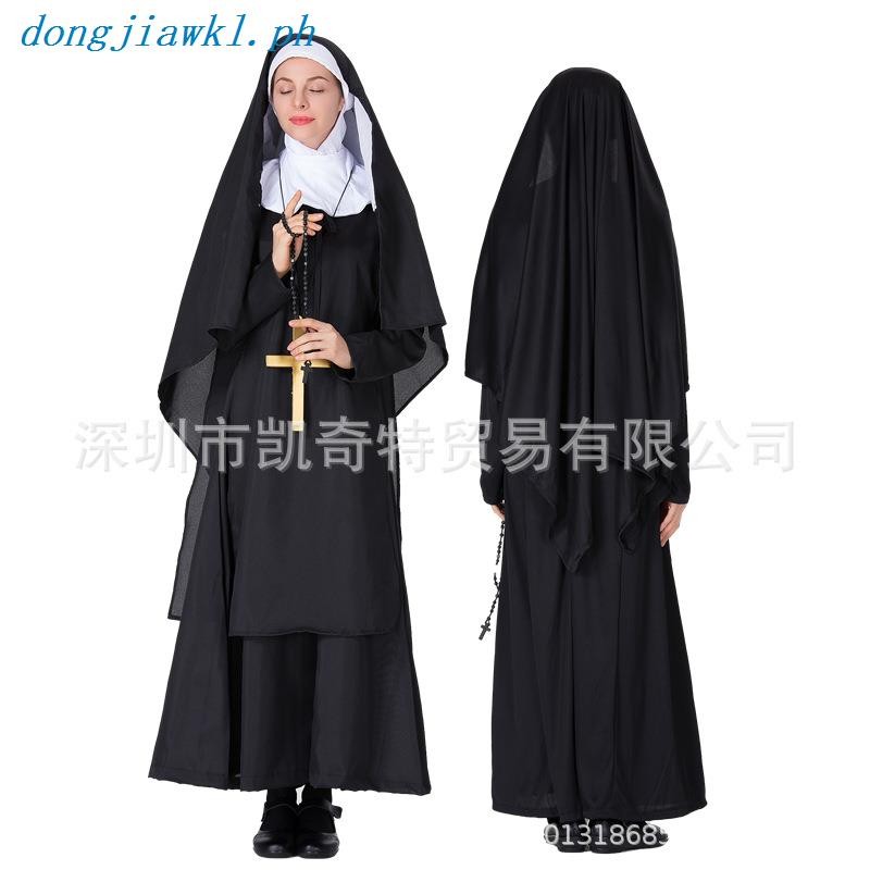 Lolanta Kids Girl Nun Costume Halloween Cosplay Virgin Mary Outfit ...