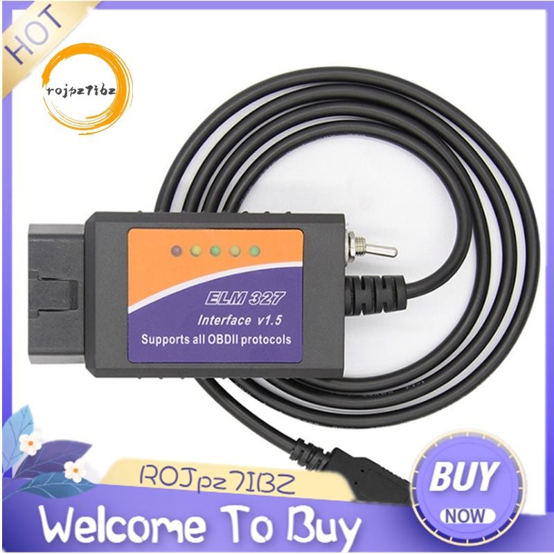 ELM 327 V1.5 PIC18F25K80 USB Diagnostic Cable with Switch for FoCCCus ...