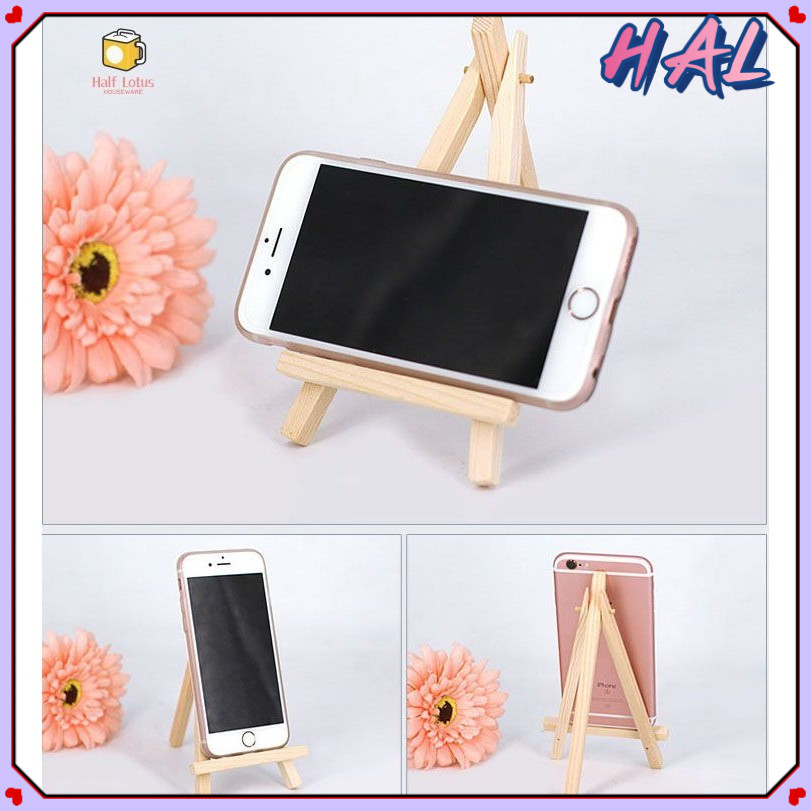 HAL ️Desktop Creative Mini Decorative Triangle Phone Holder Pine Lovely ...