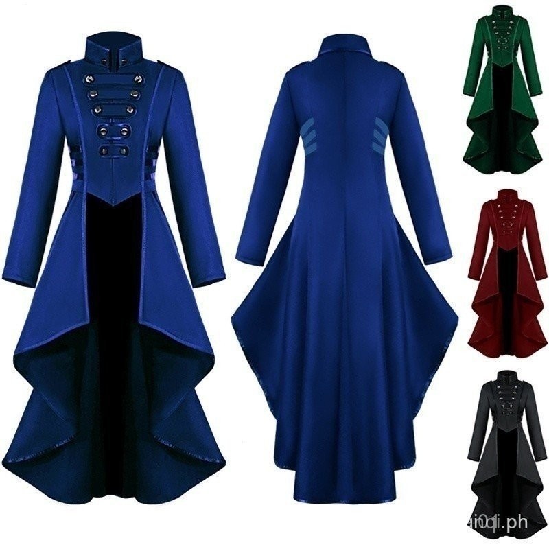 Vintage Women Medieval Tuxedo Gothic Tailcoat Victorian Coat Steampunk ...
