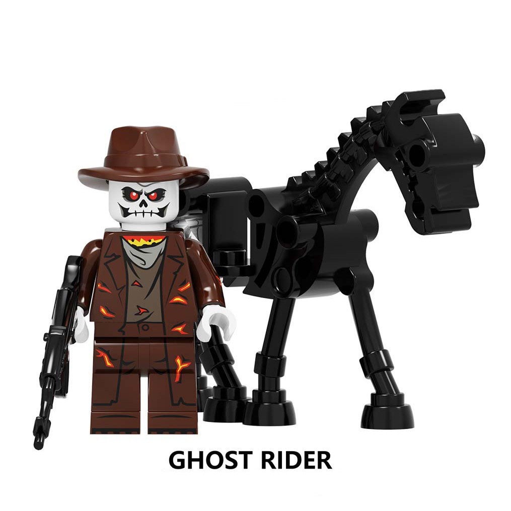 Ghost Rider Lego Building Blocks Motorbike Knight Motorcycle Super ...