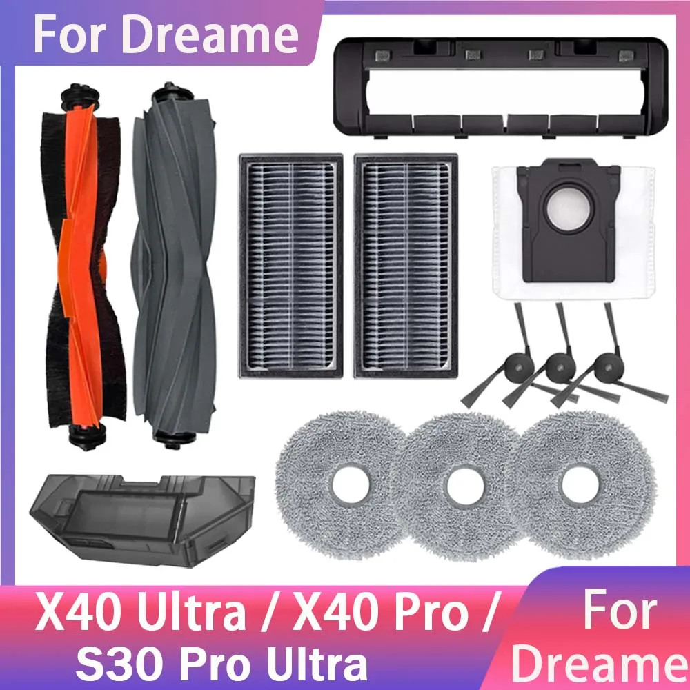 Dust Bag For Dreame X40 Ultra/X40 Pro/S30 Pro Ultra Accessories Consumables Rubber Main Side ...