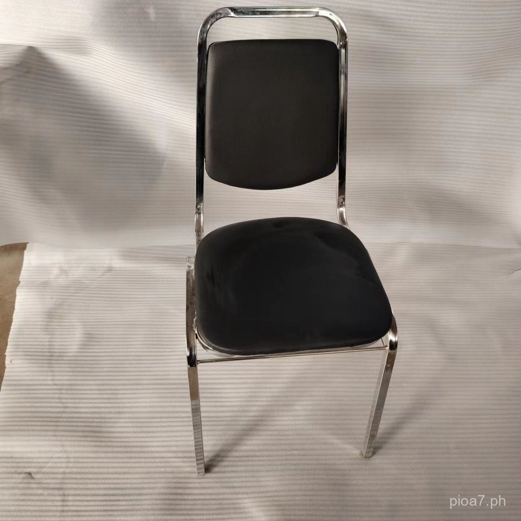 #Simple Dining Chair Fast Food Chair Shop Nail Scrubbing Chair Leather ...
