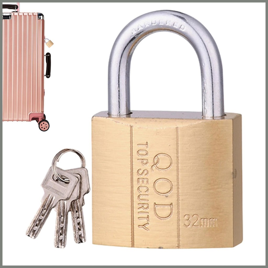 Locker Lock with Key Metal Small Box High Security Locks Rustproof Gym ...