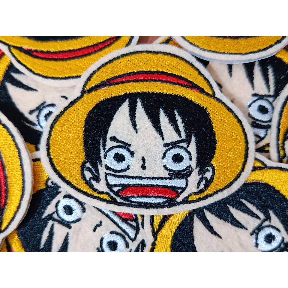 Iron-on patch ONE PIECE logo embroidered patch | Shopee Philippines