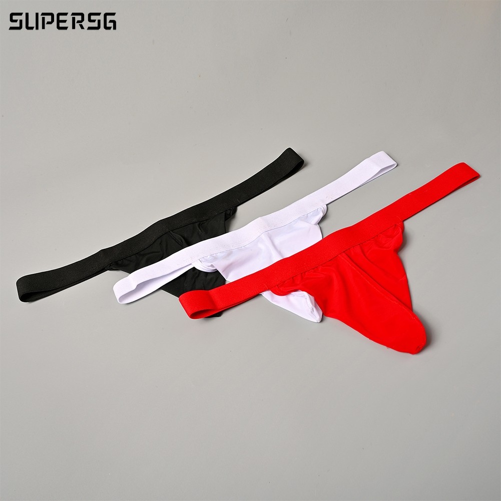 SUPER| Men Sexy G-String Underpants Pouch Low Waist Backless Thongs ...