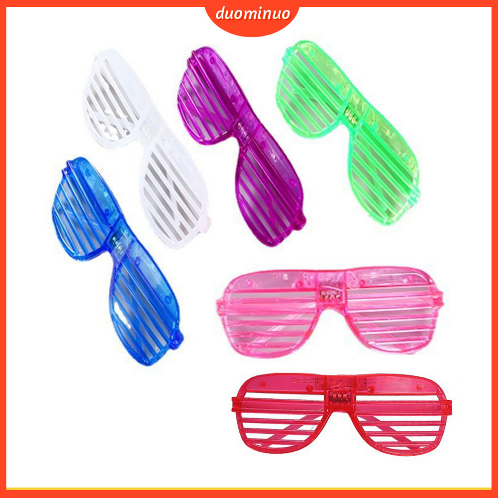 DU| Shutter Glasses Kit Led Party Shades 12pcs Led Light-up Shutter ...