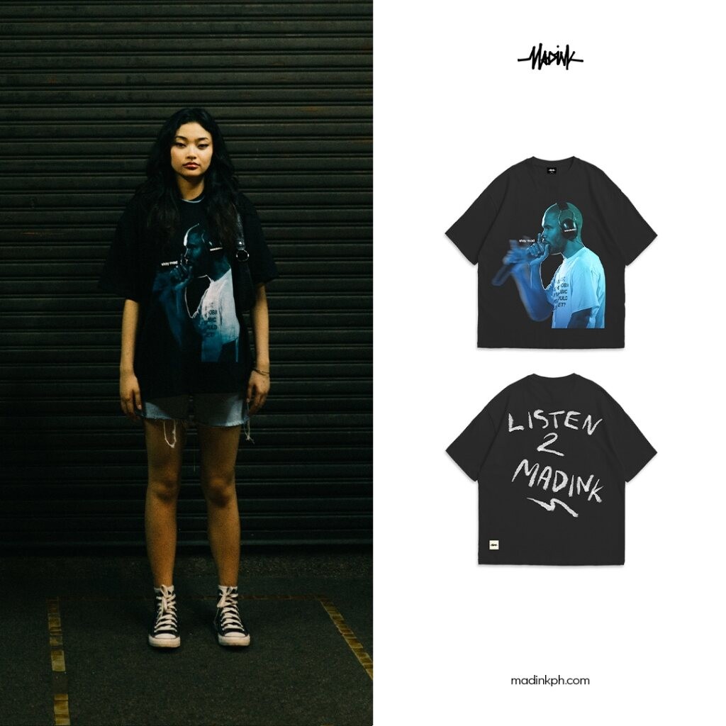 MAD INK Unisex Oversized Tee Frank Ocean Listen 2 Him in Black | Shopee ...