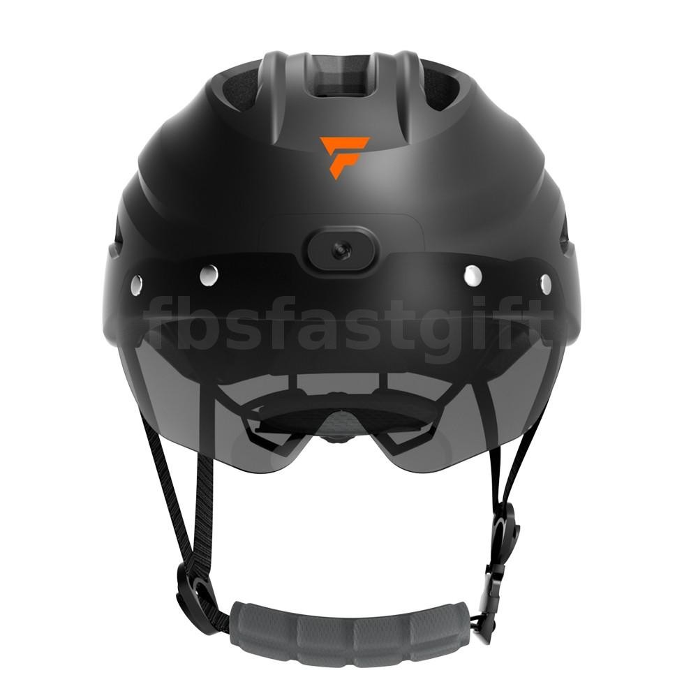 Foxwear V8 Pro 4K Smart Helmet with Camera Warning Tail Light Safety ...