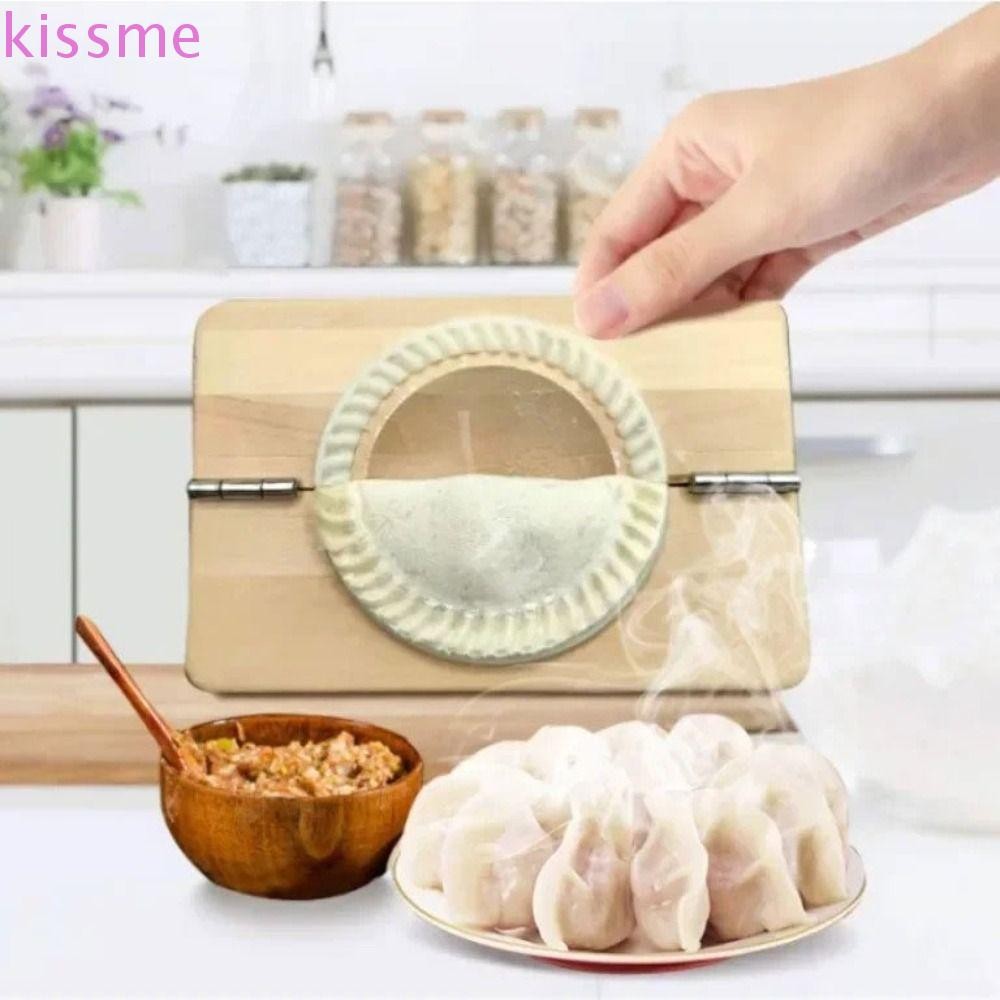 KISSME Dumpling Mold, Wood DIY Dumpling Maker, Extra Large Dumpling ...