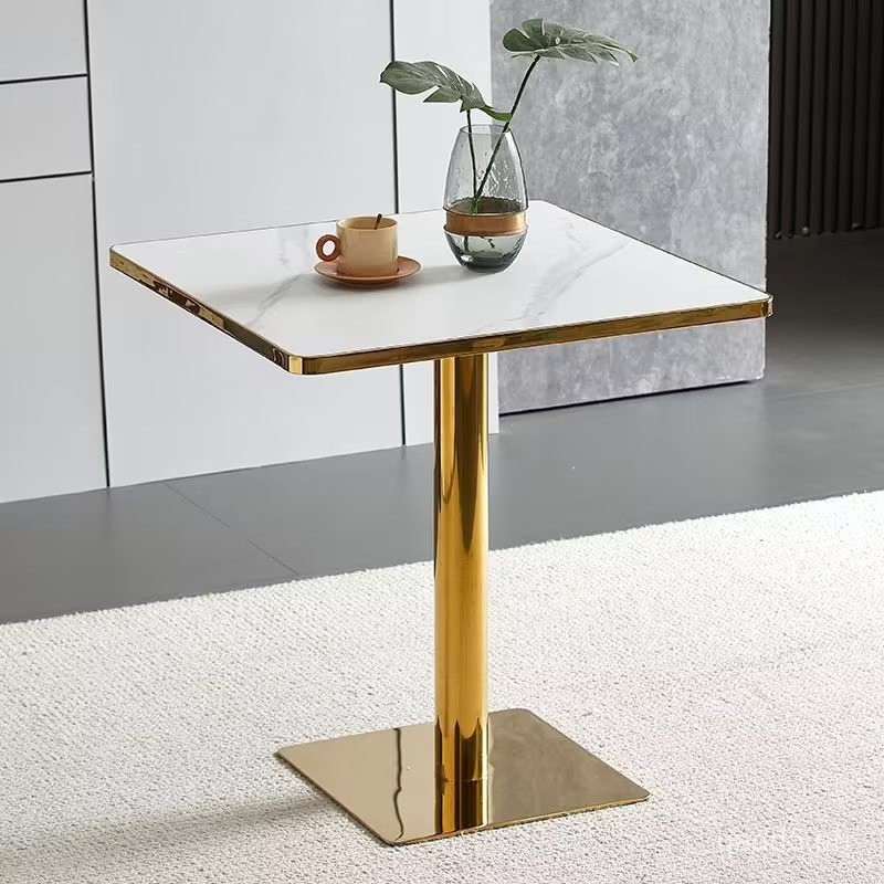Milk Tea Shop Table Sales Office Reception Lounge Conference Table ...